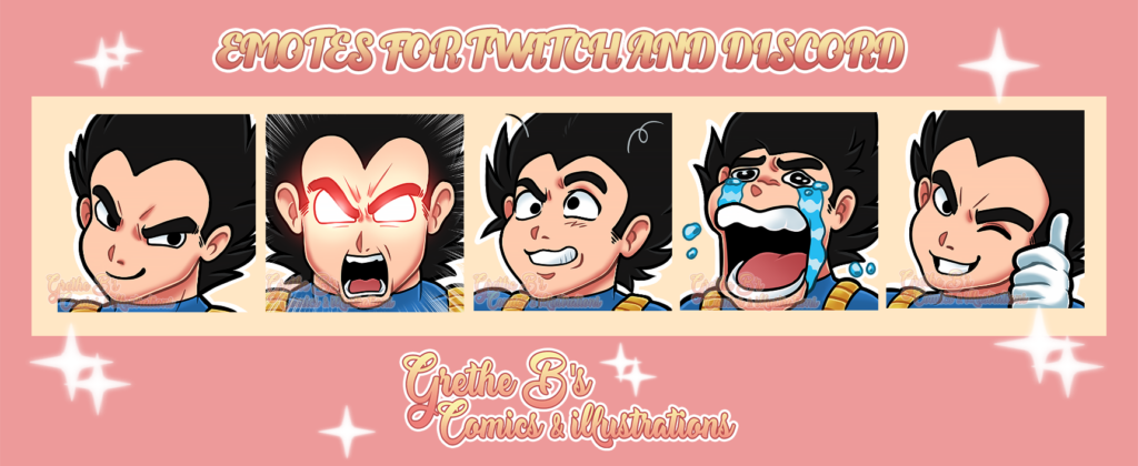 Emote pack - Vegeta (5 Emotes)